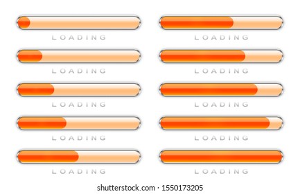 Set Vector Loading Icons Color Progress Stock Vector (Royalty Free ...