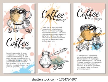 Set Vector Menus Coffee Leaflets Brochures Stock Vector (Royalty Free) 1784764697 | Shutterstock
