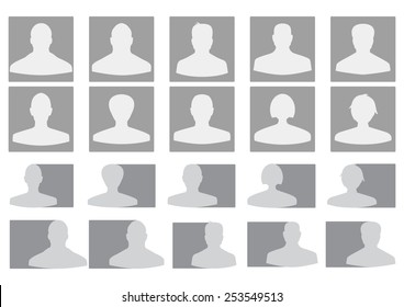Male Profile Icons Stock Vector (Royalty Free) 170294468 | Shutterstock