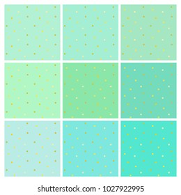 Set Vector Seamless Backgrounds Small Round Stock Vector (Royalty Free ...