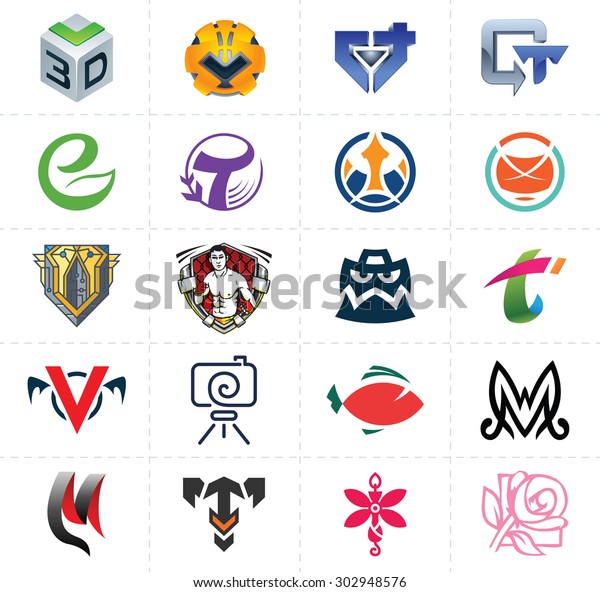 Set Vector Signssymbols Logos That Can 库存矢量图（免版税）302948576