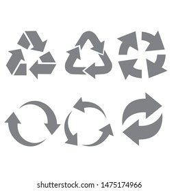 Set Vector Universal Recycling Symbols Stock Vector (Royalty Free ...
