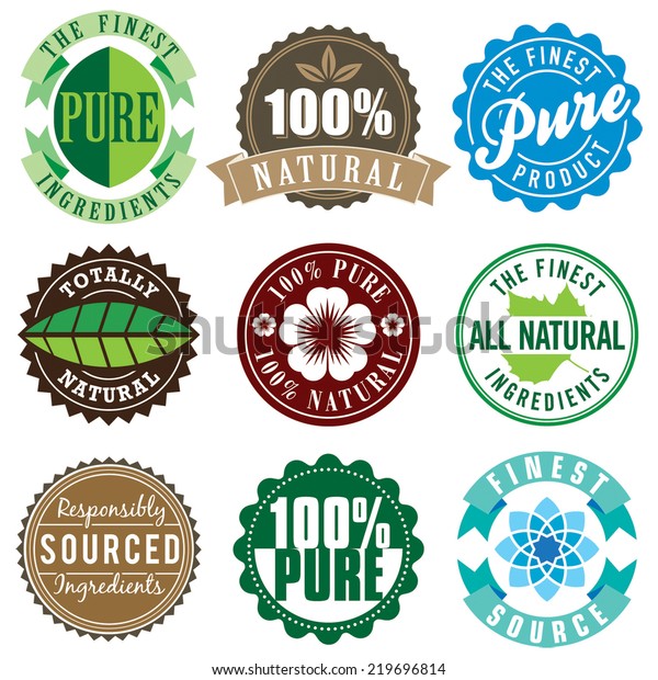 Set Vector Vintage Labels Personal Lifestyle Stock Vector (Royalty Free ...