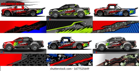 Set Vehicle Graphic Kit Vector Modern: เวกเตอร์สต็อก (ปลอดค่าลิขสิทธิ์ ...
