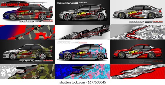 Set Vehicle Graphic Kit Vector Modern: เวกเตอร์สต็อก (ปลอดค่าลิขสิทธิ์ ...