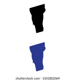 Set Vermont State Map Icons Stock Vector (Royalty Free) 1501802069