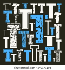 Set Versions Letters T Variety Styles Stock Vector (Royalty Free ...