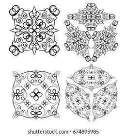 Set Vintage Cubes Stock Vector (Royalty Free) 674895985 | Shutterstock