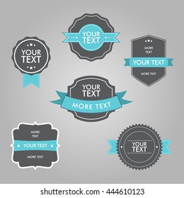 Set Vintage Tags Vector Design Stock Vector (Royalty Free) 444610123 ...
