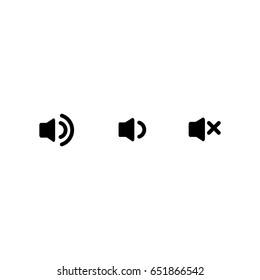 Set Volume Icons Stock Vector (Royalty Free) 651866542 | Shutterstock