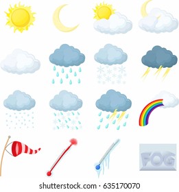 Set Weather Web Icons Stock Vector (Royalty Free) 635170070 | Shutterstock