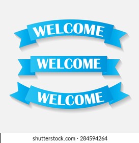 26,929 Welcome ribbon Images, Stock Photos & Vectors | Shutterstock