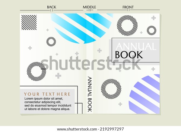 Set White Book Cover Designs Abstract Stock Vector (Royalty Free ...