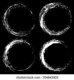Set White Ink Splash Circles On Stock Vector (Royalty Free) 704845003 ...