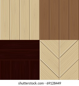 Set Wooden Structures Vector Illustration Stock Vector (Royalty Free ...