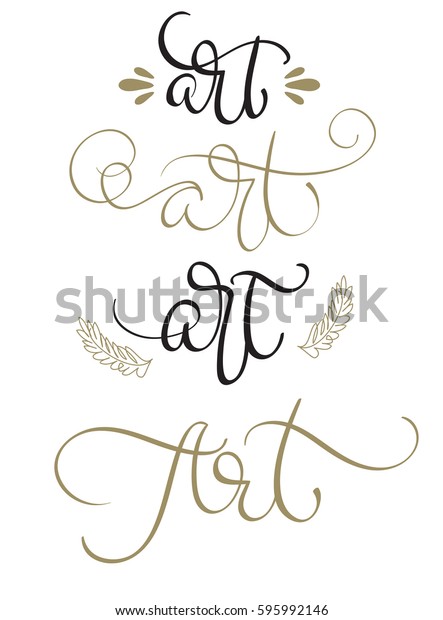 Set Word Art On White Background Stock Vector (Royalty Free) 595992146 ...