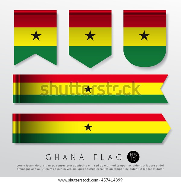 Set World Flag Ribbon Template Vector Stock Vector (Royalty Free ...