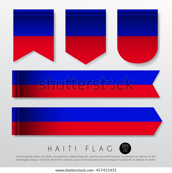 Set World Flag Ribbon Template Vector Stock Vector (Royalty Free ...