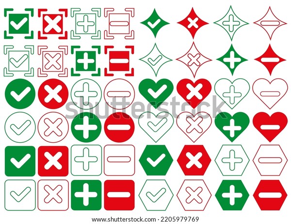 Set Yes No Checkboxes Different Geometric Stock Vector (Royalty Free ... Set Yes No Checkboxes Different Geometric Stock Vector (Royalty Free ...