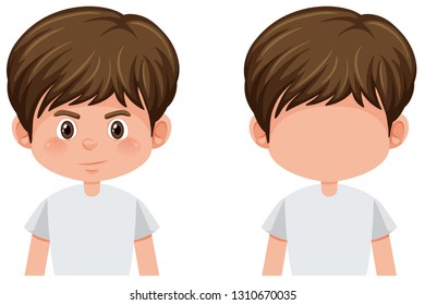 Set Boy Character Illustration Stock Vector (Royalty Free) 1304490220