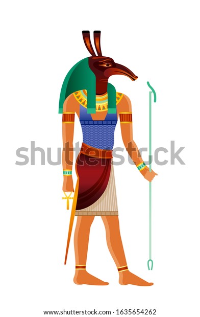 Seth Egyptian God Set Ancient Egyptian Stock Vector (Royalty Free ...