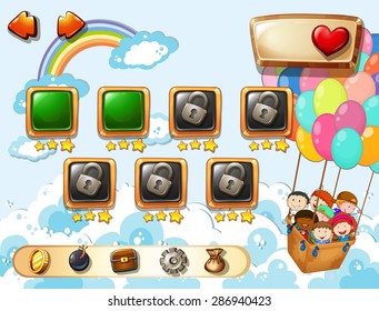 Vektor Stok Setting Game Icons Symbols (Tanpa Royalti) 286940423 ...