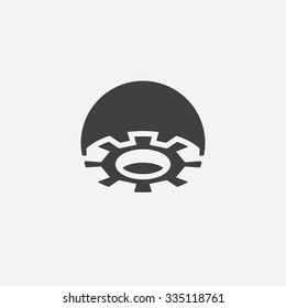Setting Gear Cut Identity Template Icon 스톡 일러스트 339213608 | Shutterstock