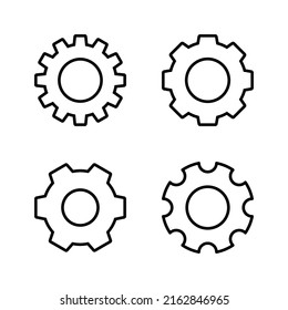 Setting Icon Vector Cog Sign Symbol Stock Vector (Royalty Free ...