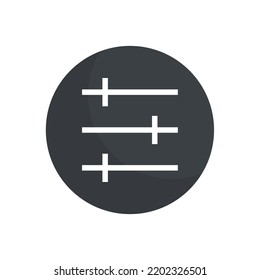 Settings Adjustment Icon Pictogram Web Marketplace Stock Vector ...