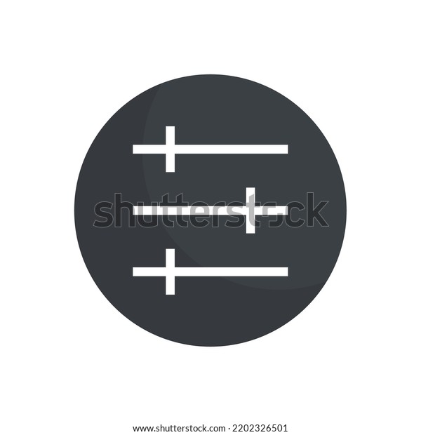 Settings Adjustment Icon Pictogram Web Marketplace Stock Vector ...