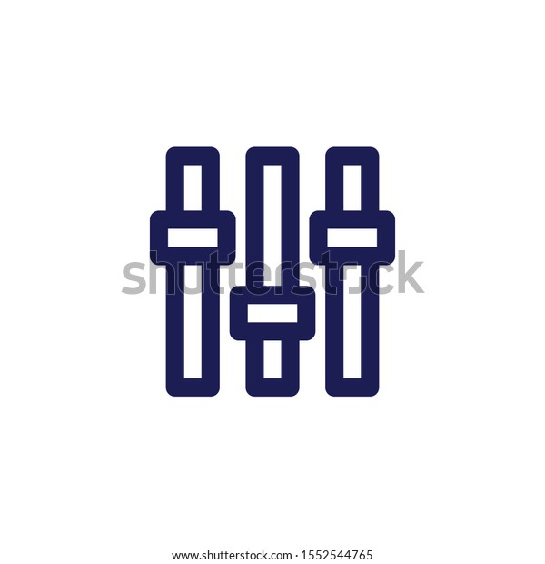 Settings Icon Sliders Logo Ecommerce Symbol Stock Vector (Royalty Free ...