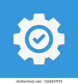 Settings Icon Tools Utensils Icon Check: vector de stock (libre de ...