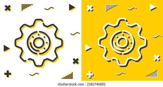 Settings Line Icon Simple Outline Stylesettings Stock Vector (Royalty ...