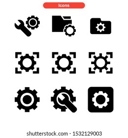 Setup Icon Isolated Sign Symbol Vector Stock Vector (Royalty Free ...