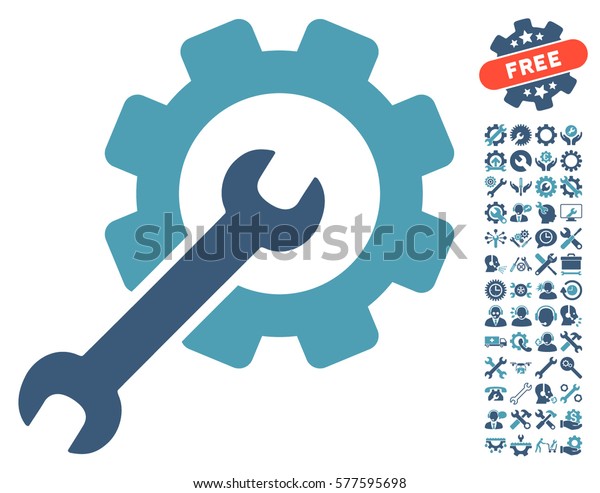 Setup Tools Pictograph Bonus Settings Design Stock Vector (Royalty Free ...
