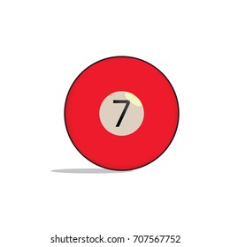 Seven Ball Stock Vector (Royalty Free) 707567752