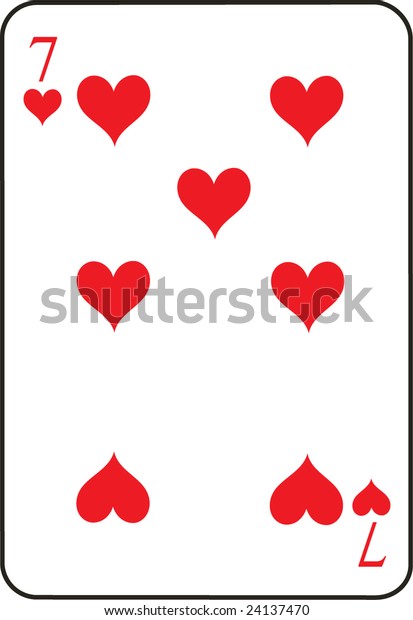 Seven Hearts Vector Illustration Stock Vector (Royalty Free) 24137470 ...