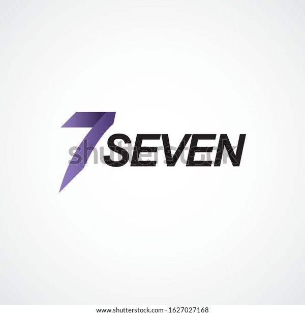 Seven Logo Concept Design Template Stock Vector (Royalty Free ...