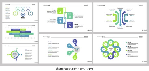 Seven Management Slide Templates Set Stock Vector (Royalty Free ...