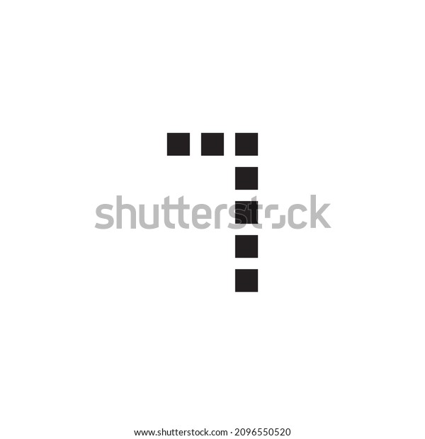 siete cuadrados número 7 símbolo simple: vector de stock (libre de ...