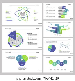 Six Statistics Slide Templates Set Stock Vector (Royalty Free ...