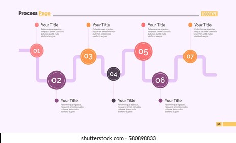 Seven Steps Diagram Slide Template Stock Vector (Royalty Free ...