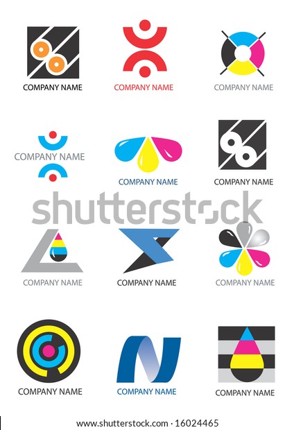 Several Logos Use On Company Logo Stock Vector (Royalty Free) 16024465