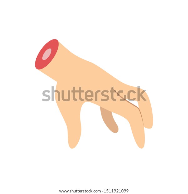 Severed Hand Cartoon Vector Illustration On Stock Vector (Royalty Free ...