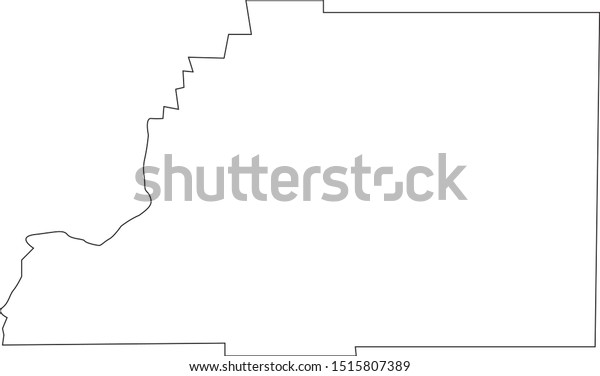 Sevier County Map Utah State Stock Vector (Royalty Free) 1515807389 ...