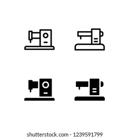 Sew Icon Logo Vector Symbol Sewing Stock Vector (Royalty Free) 1239591799