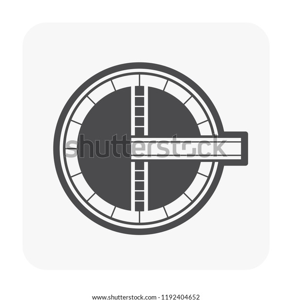 Sewage Clarifier Settling Tanks Icon Built Stock Vector (Royalty Free ...