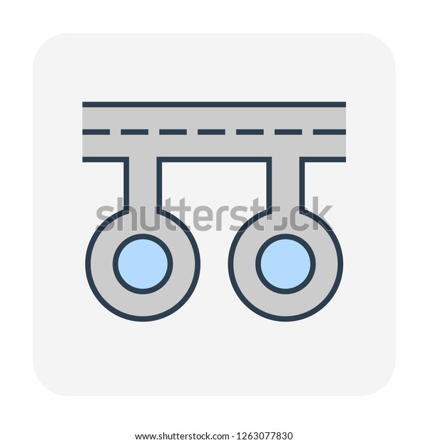 Sewage Clarifier Settling Tanks Icon Built Stock Vector (Royalty Free ...