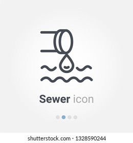 Sewer line icon Images, Stock Photos & Vectors | Shutterstock