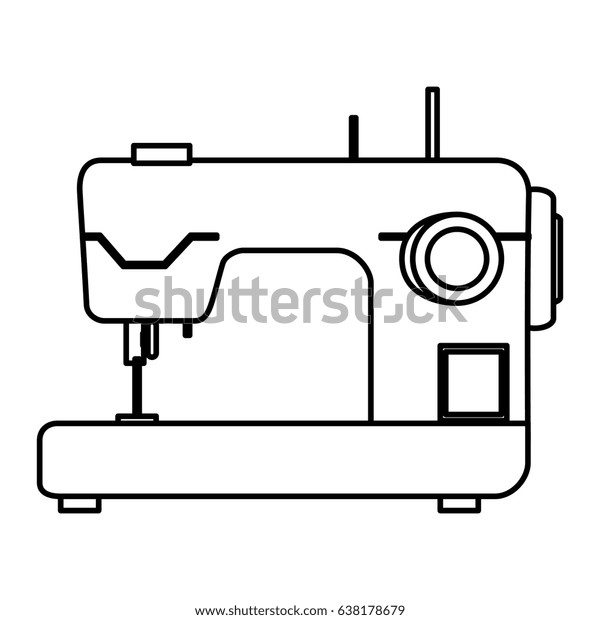 Sewing Machine Isolated Icon Stock Vector Royalty Free 638178679